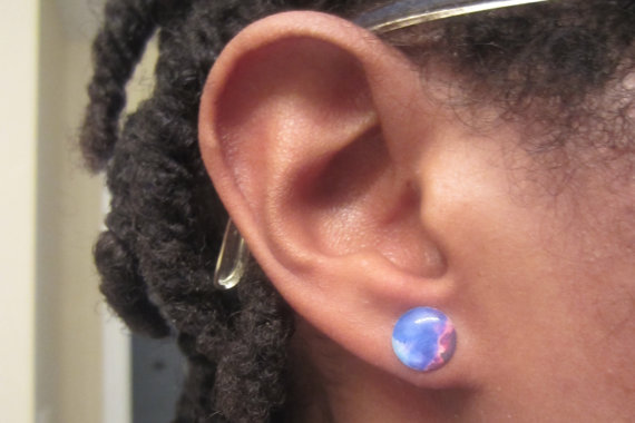 Mars - Solar System Stud Earrings - 10mm on Luulla